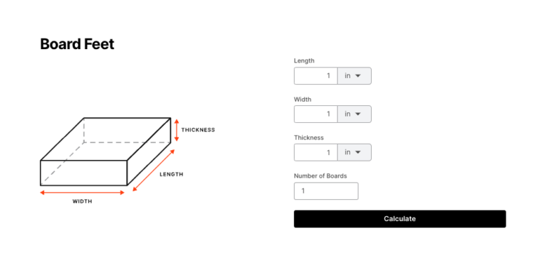 Board Foot Calculator | Procore